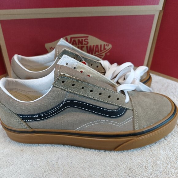 Vans | Shoes | Vans Mens 65womens 8 Old Skool Gum Timber Wolfblack ...